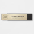 Custom Logo Executive Gold Business Professional Door Sign | Zazzle