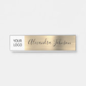 Custom Logo Executive Gold Professional Door Sign | Zazzle