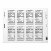 Custom Logo FDA Compliant Nutrition Food Label | Zazzle