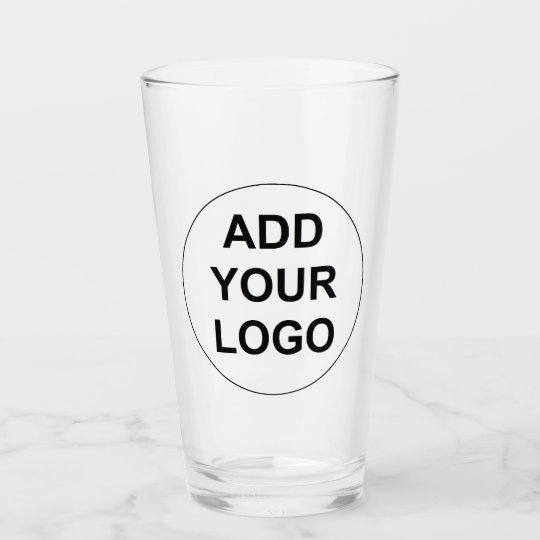 Custom Logo Glass | Zazzle.com