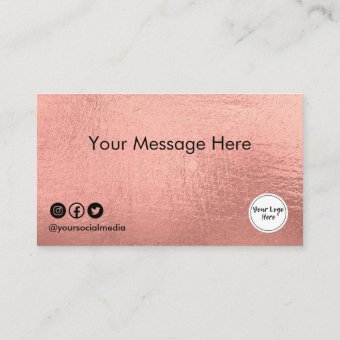Custom Logo Gold Loyalty Card | Zazzle