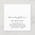 Custom Logo House Real Estate Agent Gold Black Square Business Card ...