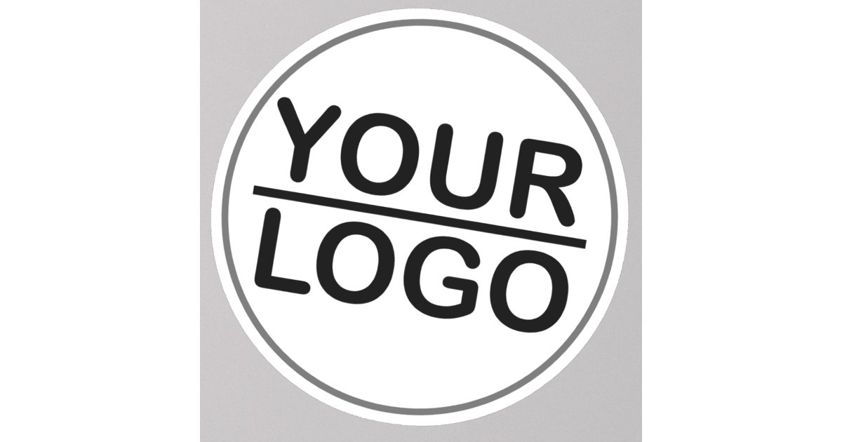 Custom logo laptop business sticker | Zazzle