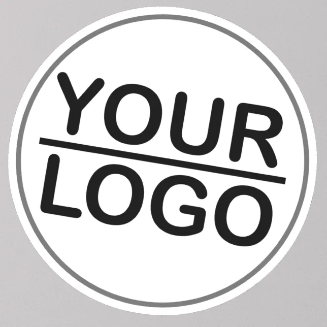 Custom logo laptop business sticker | Zazzle