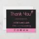 Custom Logo Lash Business Thank You Card TC4 | Zazzle
