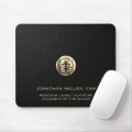 Custom Logo Leather Print Mouse Pad | Zazzle