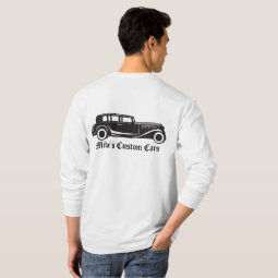 Custom Logo Lightweight Henley Long Sleeve Shirt | Zazzle