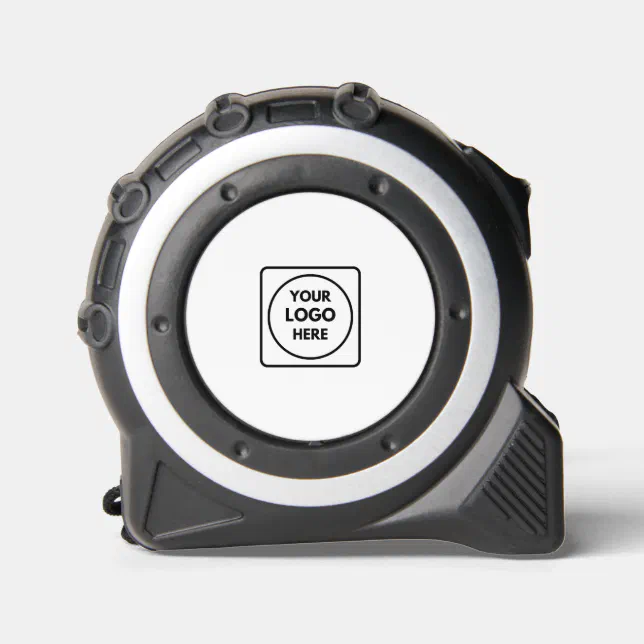 Custom Logo | Minimal Professional White Branding Tape Measure | Zazzle