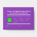 Custom Logo Modern Church Tithe Envelope | Zazzle