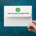 Custom Logo Modern Church Tithe Envelope | Zazzle