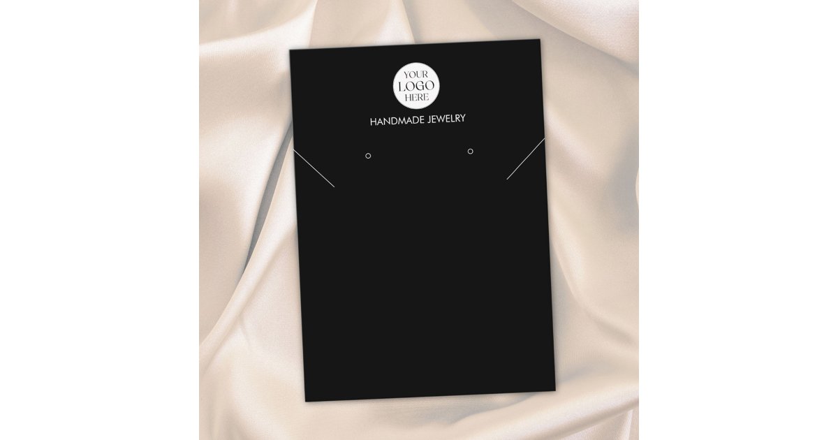 Custom Logo Modern Minimalist Simple Display Card | Zazzle