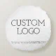 Custom Logo Modern Round Pillow | Zazzle