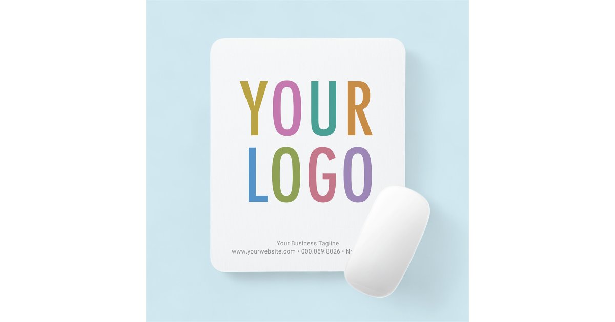 Custom Logo Mouse Pad Cloth Fabric Promotional | Zazzle