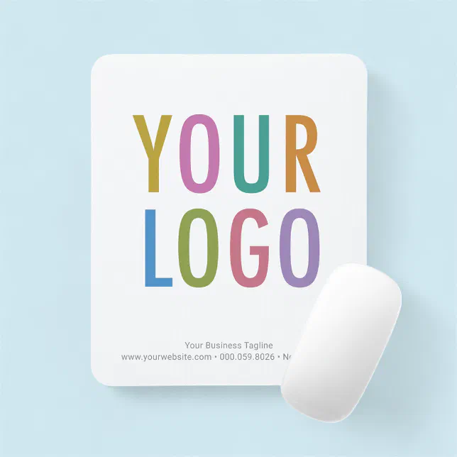 Custom Logo Mouse Pad Cloth Fabric Promotional | Zazzle