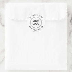 custom logo name business sticker | Zazzle