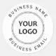 custom logo name business sticker | Zazzle