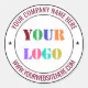 Custom Logo Name Text Business Stickers Template | Zazzle