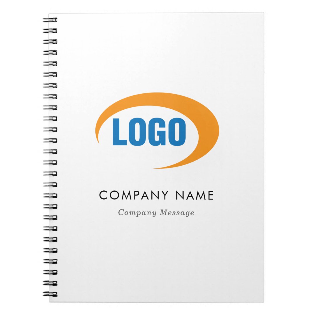 Custom Logo Notebook | Zazzle