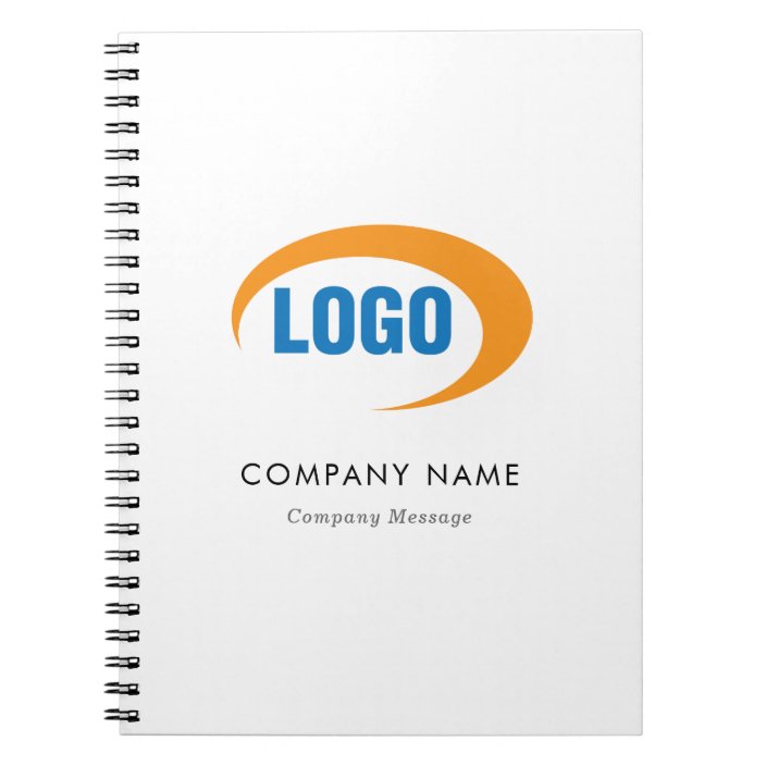 Custom Logo Notebook | Zazzle