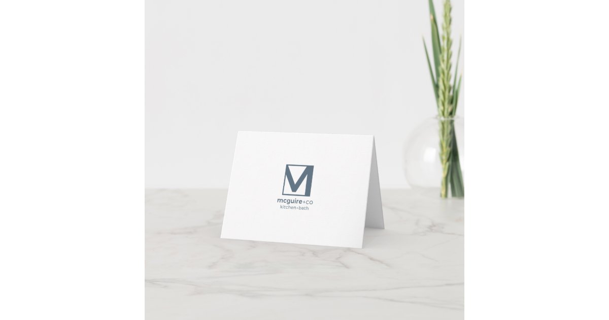 Custom Logo Notecards | Zazzle