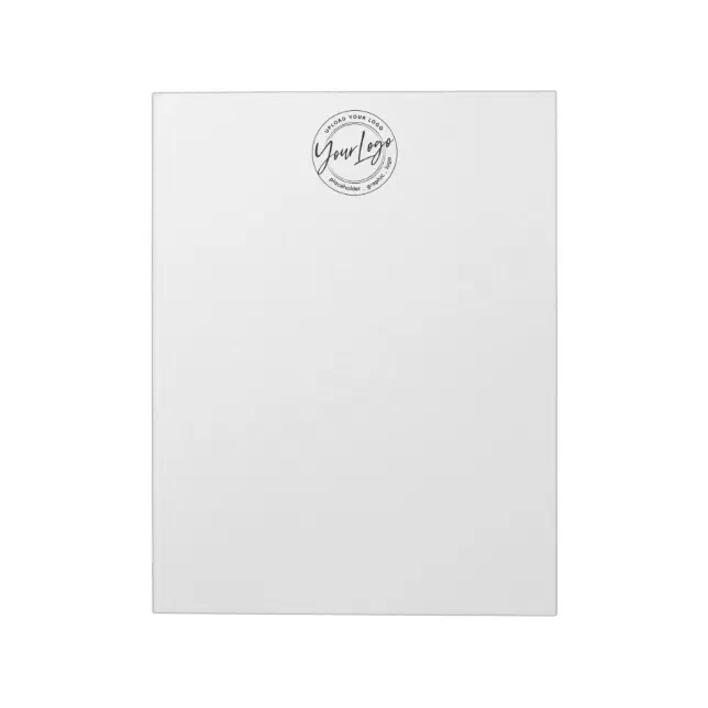 Custom Logo Notepad | Zazzle