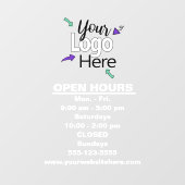 Custom Logo Office Hours Sign | Zazzle