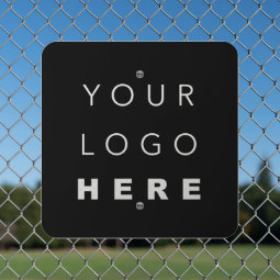 Custom Logo Office Wall Outdoor Sign Black White | Zazzle