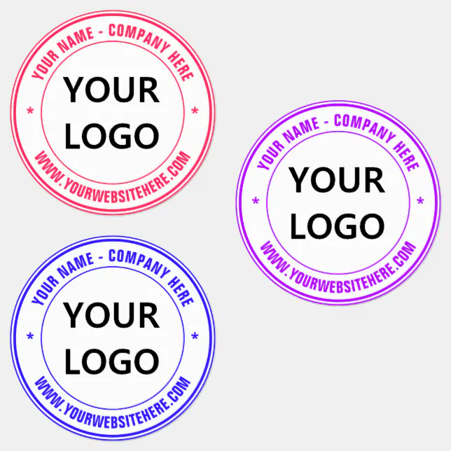 Custom Logo or Photo and Text Labels Template | Zazzle