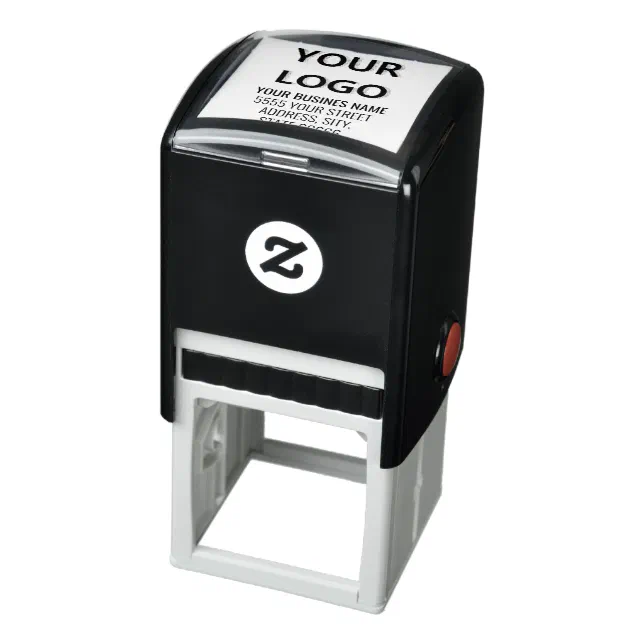Custom Logo or Photo Name Address Stamp Template | Zazzle