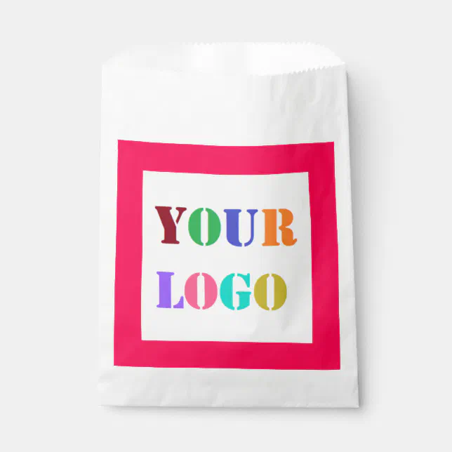 Custom Logo or Photo Personalized Colors Favor Bag | Zazzle