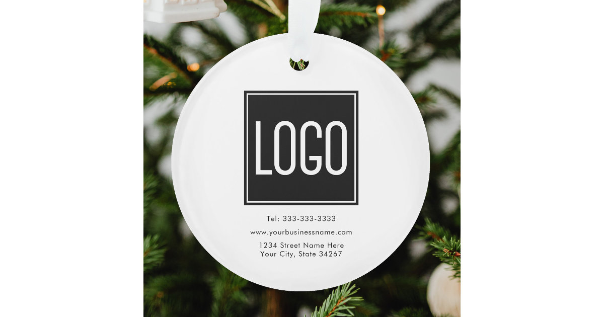 Custom Logo Ornament | Zazzle
