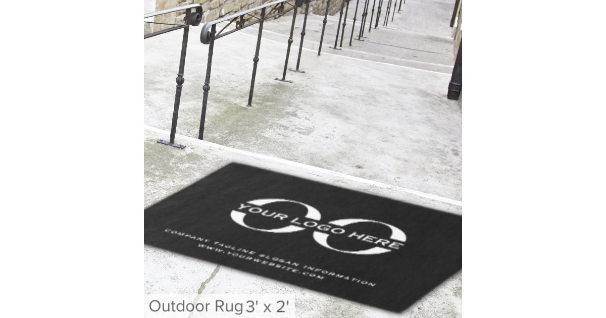 Custom Logo Outdoor Rug | Zazzle