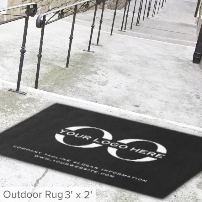 Custom Logo Outdoor Rug | Zazzle