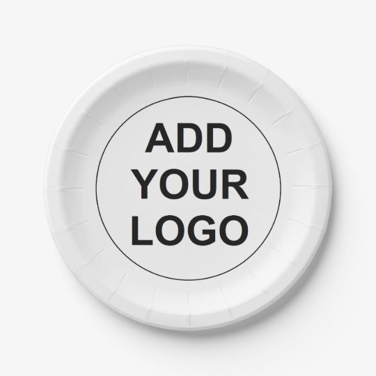 Custom Logo Paper Plates | Zazzle.com