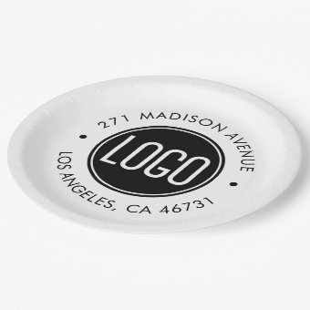 Custom Logo Paper Plates | Zazzle
