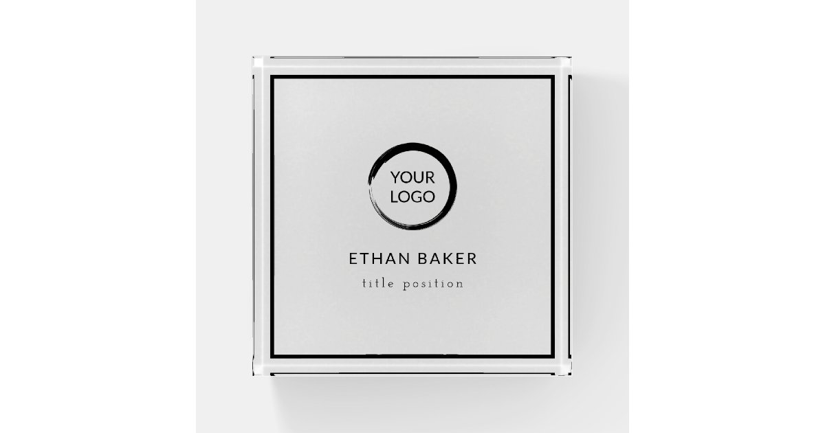 Custom Logo Paperweight | Zazzle