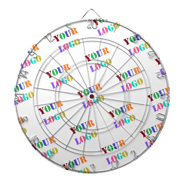 Custom Logo Personalized Dart Board Template | Zazzle