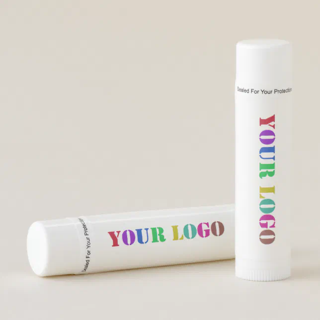 Custom Logo Photo Lip Balm Promotional Business | Zazzle