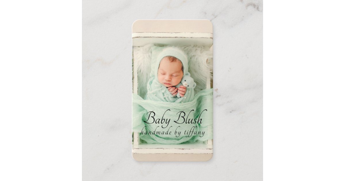Custom Logo Photo Modern Script Social Media Icons Business Card | Zazzle