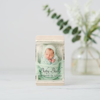 Custom Logo Photo Modern Script Social Media Icons Business Card | Zazzle