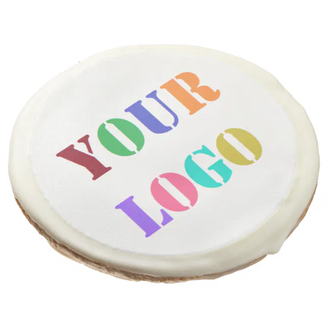 Custom Logo Photo Promotional Company Sugar Cookie | Zazzle