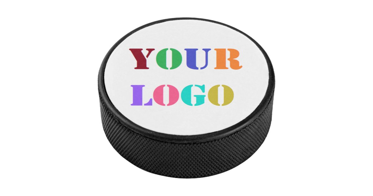 Custom Logo Photo Promotional Hockey Puck | Zazzle