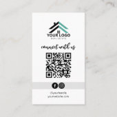 Custom Logo Photo Real Estate Agent Realtor Business Card | Zazzle