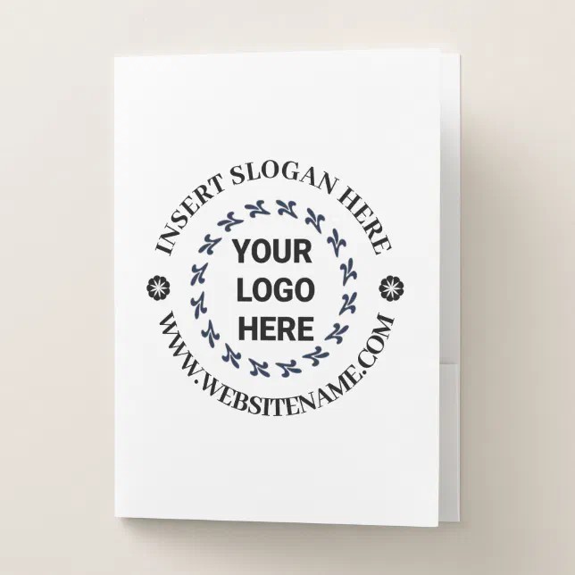 Custom Logo Pocket Folder | Zazzle