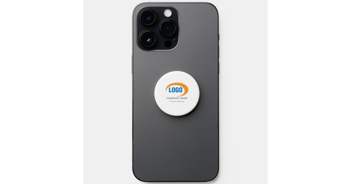 Custom Logo PopSocket | Zazzle