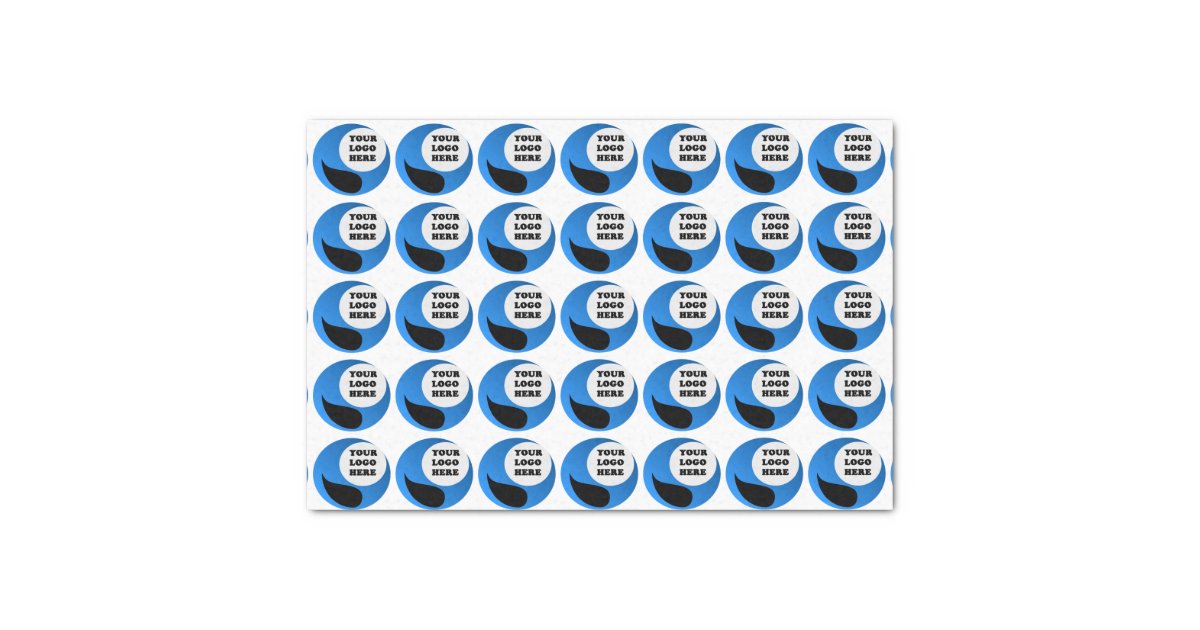 Custom Logo Printed Tissue Paper | Zazzle