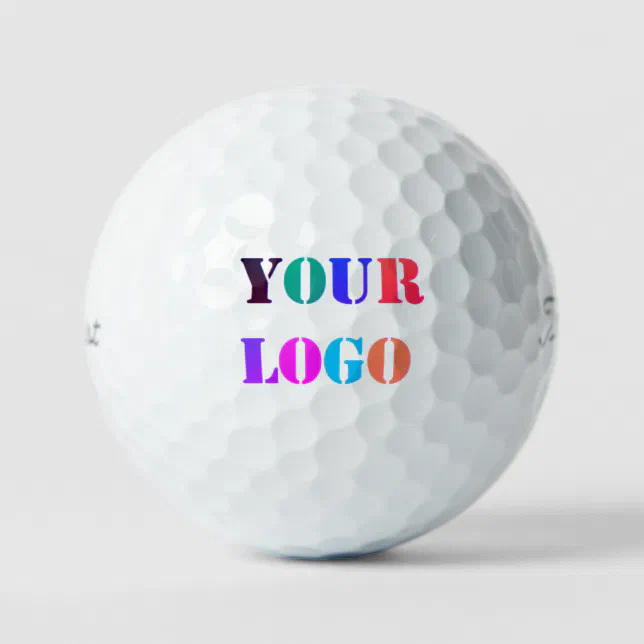 Custom Logo Promotional Business Golf Balls | Zazzle