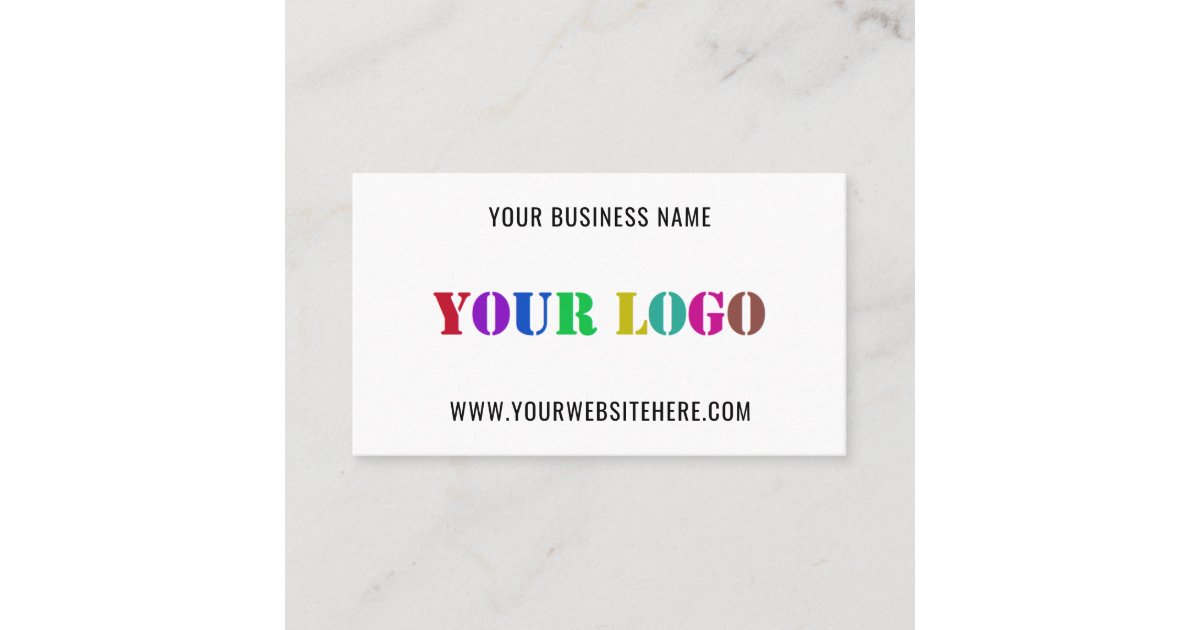 Custom Logo Promotional Business Personalized Calling Card | Zazzle