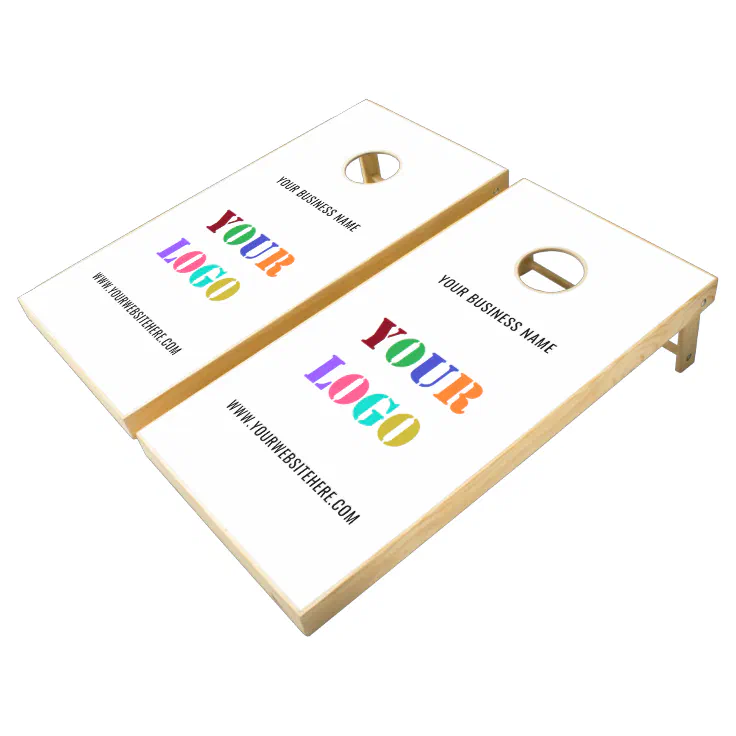 Custom Logo Promotional Business Personalized Cornhole Set | Zazzle