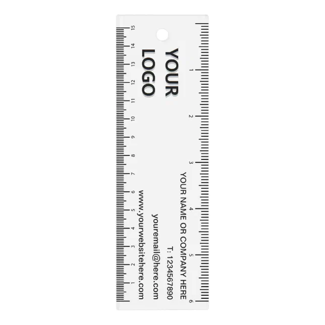 Custom Logo Promotional Business Personalized Ruler | Zazzle